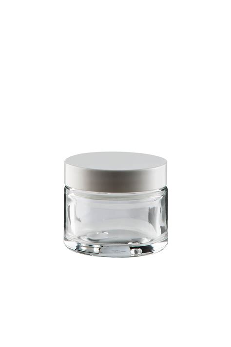 50ml Clear Glass Jar Clear Glass Supermatic Packaging