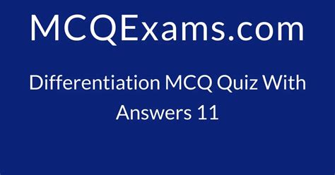 Mcq Questions For Class 11 Commerce Applied Mathematics Differentiation Quiz 11