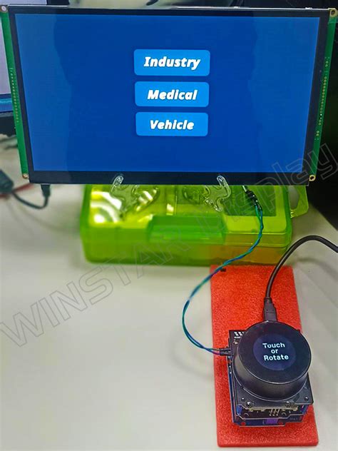 Using Arduino To Control Custom CAN ID Smart Display With OLED Knob Rotator WINSTAR