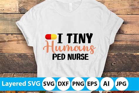 I Tiny Humans Ped Nurse Svg Design Graphic By Culturefix · Creative Fabrica