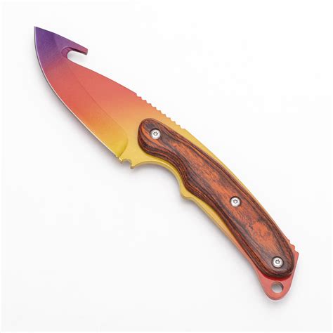 Gut Knife Fade Red Tip Real CS2 Custom Made IRL By LootKnife