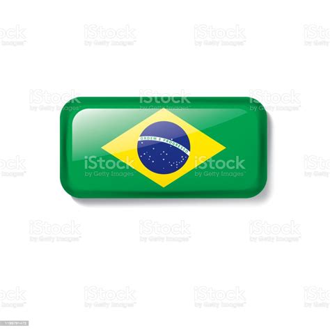 Ilustración De Bandera De Brasil Ilustración Vectorial Sobre Un Fondo
