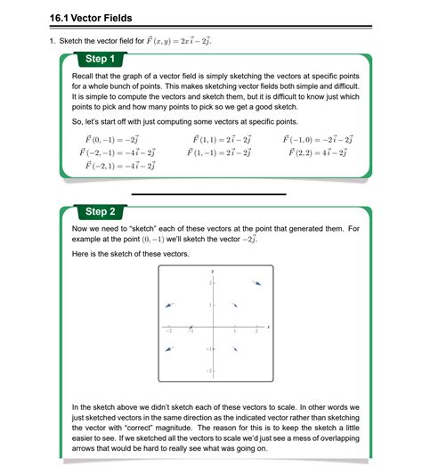 Solution Vector Fields Line Integrals Calculus 1 Exam Problems And
