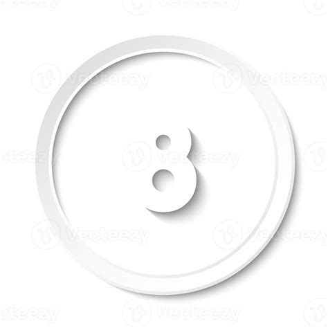 Bullet With Number 8 19167233 Png