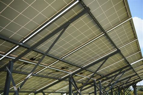 Premium Photo A Set Of Dark Blue Solar Panels