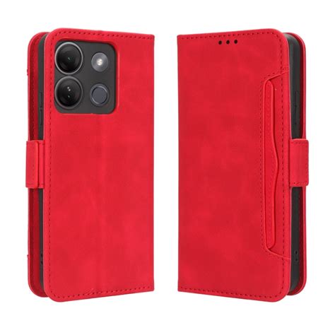 For Infinix Smart 7 HD X6516 Skin Feel Calf Texture Card Slots Leather