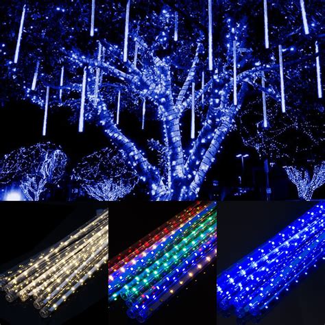 Luxmo Outdoor Meteor Shower Lights Waterproof 50cm 8 Tubes 348 Led