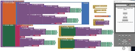 Calculate No Of Days Between Two Dates In Textbox Mit App Inventor