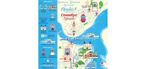 Карта достопримечательностей стамбула