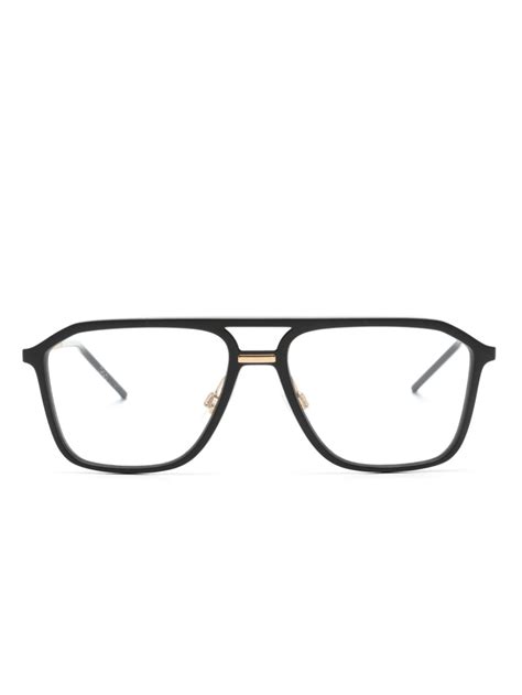 Dolce And Gabbana Eyewear Dg Intermix Rectangle Frame Glasses Farfetch