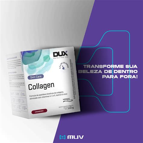 Collagen Cranberry 10 Unidades Dux Nutrition Lab MUV Viva Em