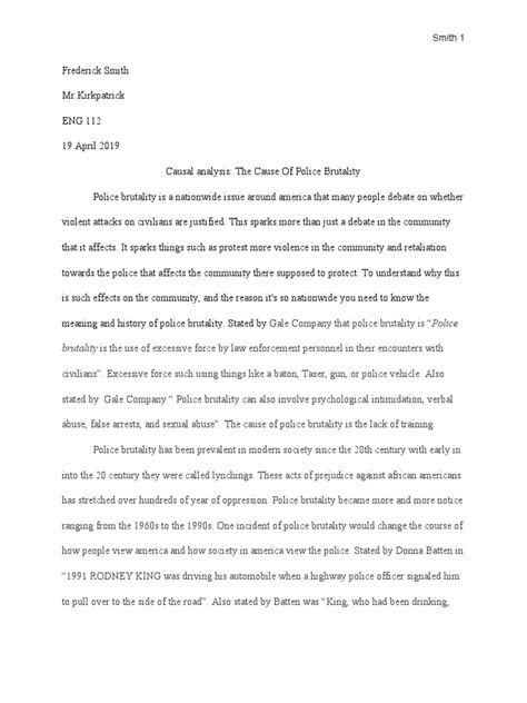 Casual Analysis Pdf Police Brutality Shooting Of Walter Scott
