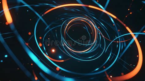 An Abstract Digital Art Piece Depicting An Energy Sphere With Swirling