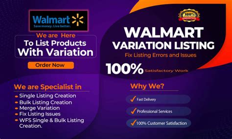 Create Walmart Variation Listings Bulk Listings Product Upload Expert