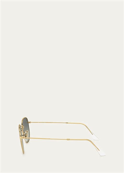Ray Ban Gradient Metal Round Sunglasses Bergdorf Goodman