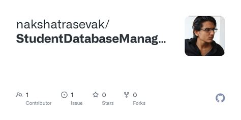 GitHub Nakshatrasevak StudentDatabaseManagment