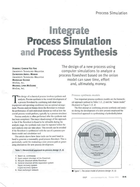 Dominic Integrate Process Simulation Pdf