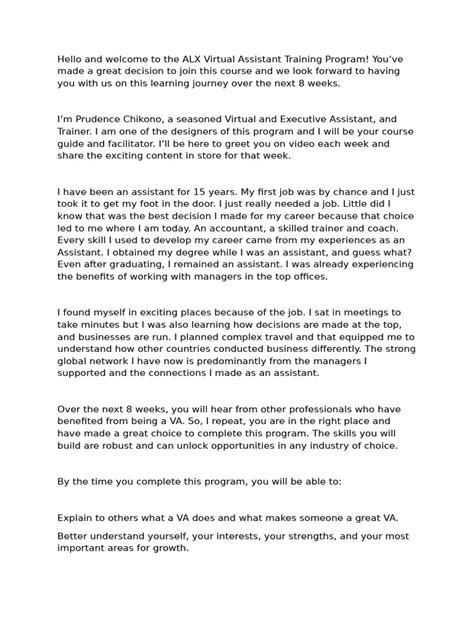 Intro To Virtual Assistance Pdf Cognition Human Communication