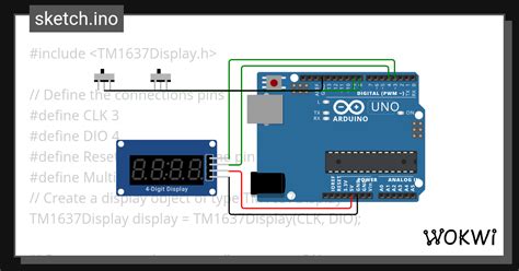 Tm1637 Copy Wokwi Esp32 Stm32 Arduino Simulator