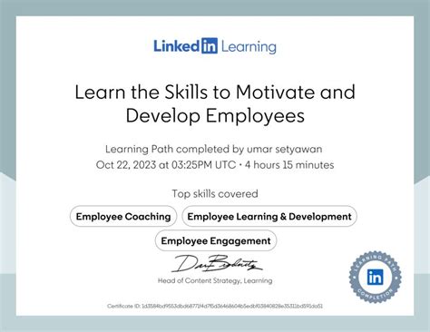 Umar Setyawan On Linkedin Certificate Of Completion