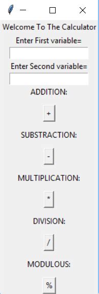 Github Valiant Terminator Tkinter Calculator