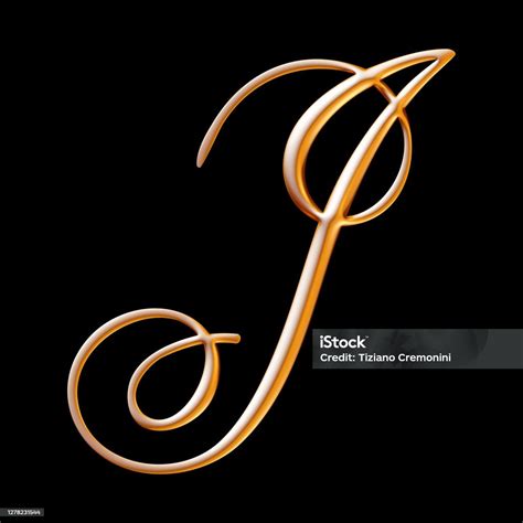 황금 3d 알파벳 양각 문자 J 어퍼 케이스 글꼴 3d 일러스트 0명에 대한 스톡 사진 및 기타 이미지 0명 3차원 형태 개념 Istock