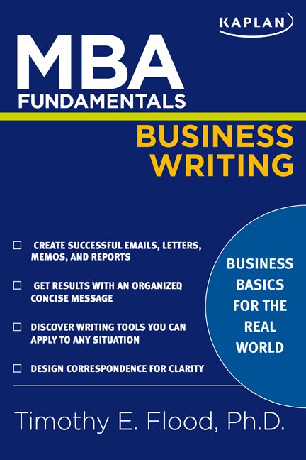 Mba Fundamentals Business Writing Book By Timothy E Flood Official