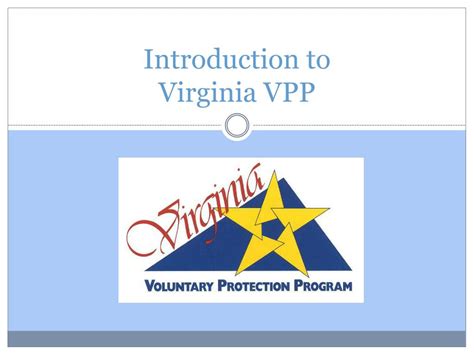 Ppt Introduction To Virginia Vpp Powerpoint Presentation Free