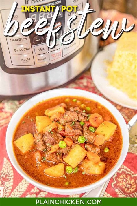 Instant Pot Beef Stew Plain Chicken