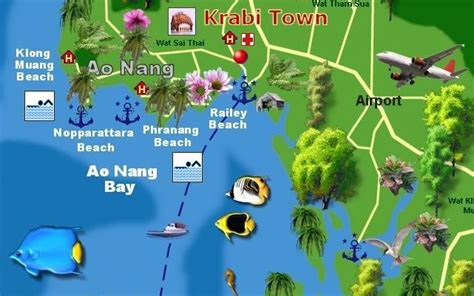 Krabi Tourist Map Krabi In Thailand Alles Was Sie Vor Dem Besuch