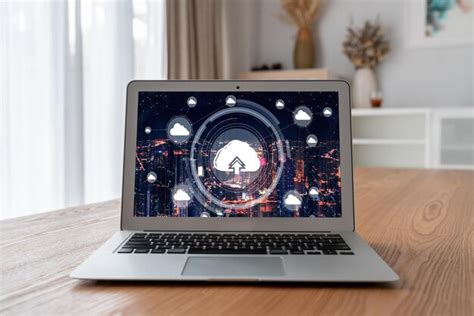 Premium Photo Cloud Computing Software For Modish Remote Work And