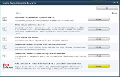 installing virto sharepoint workflow activities kit for sharepoint 2010