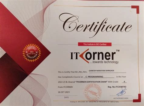 Ganesh Shingade On Linkedin C C Certification Programming Newbeginnings