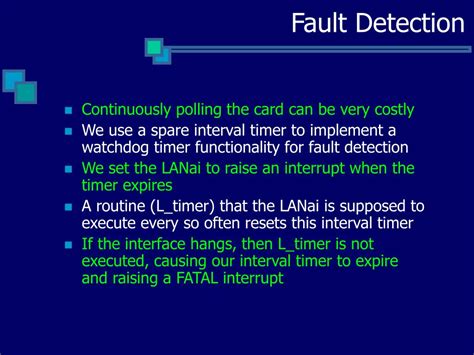 Ppt Low Overhead Fault Tolerant Networking In Myrinet Powerpoint