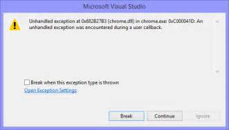 Visual Studios 2010 Low On Memory Error Chrome Crashes After Updating