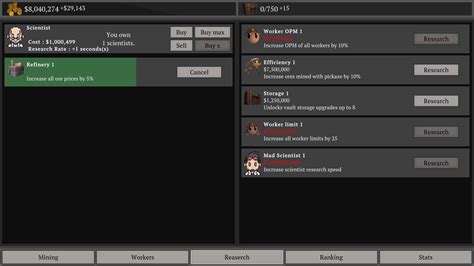 A Mining Game On Steam