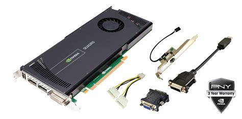 NVIDIA Quadro 4000 By PNY 2GB GDDR5 PCI Express Gen 2 X16 DVI I DL