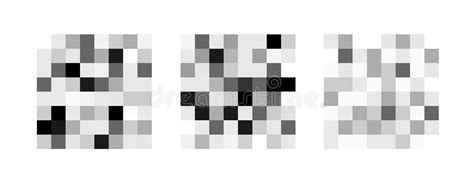 Censor Pixel Sign Bar Censorship Square Vector Graphic Blur Effect