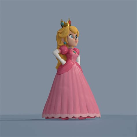 Artstation Princess Peach 3d Print Model