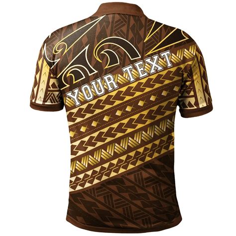 Nauru Custom Personalised Polo Shirt Polynesian Diagonal Pattern