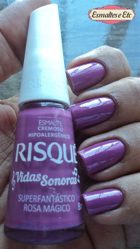 Superfantástico Rosa Mágico Risqué Esmaltes E Etc