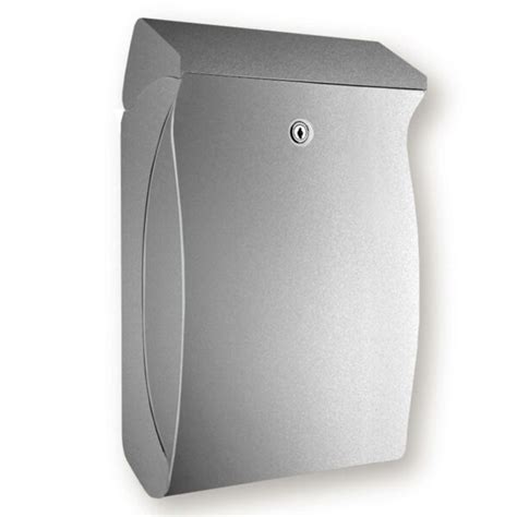 Kompakt Swing Postkasse I Plast Sølv Lunelamperdk