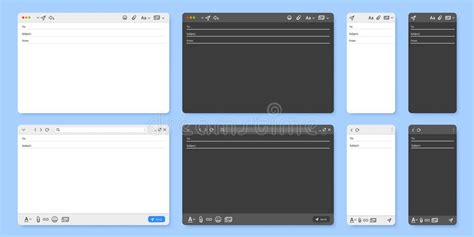 Email Interface Mail Client New Message Window User Interface Desktop
