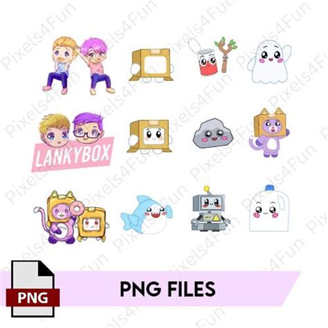 Template Box Characters Etsy Uk