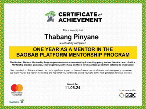 thabang pinyane on linkedin mentorship achievement empowerment