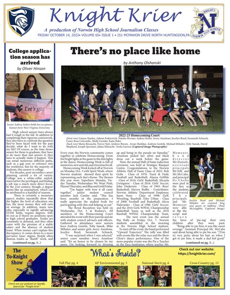 Knight Krier Homecoming Issue Knight Krier