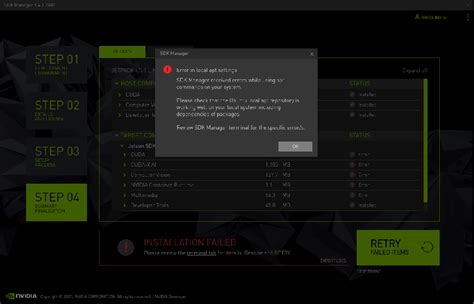 error while installing jetpack 4 5 1 on xavier agx jetson agx xavier