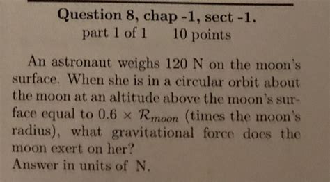 Solved Question Chap Sect Part Of Points Chegg Com