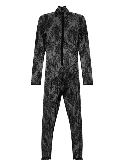 Kiki De Montparnasse Black Jolie Catsuit Browns