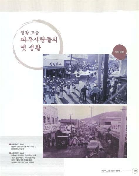 파주사람들의 옛 생활 생활모습 경기도메모리 디지털 아카이브